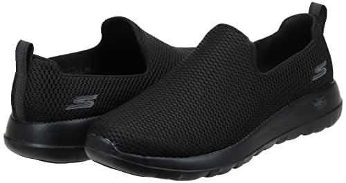 Skechers mens Go Max-athletic Air Mesh Slip on Walking Shoe, Black, 14 X-Wide US