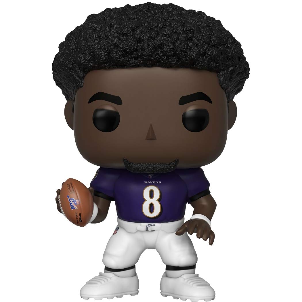 Funko Lamar Jackson: Pop! Football Vinyl Figure & 1 Compatible Graphic Protector Bundle (120 - 42864 - B)