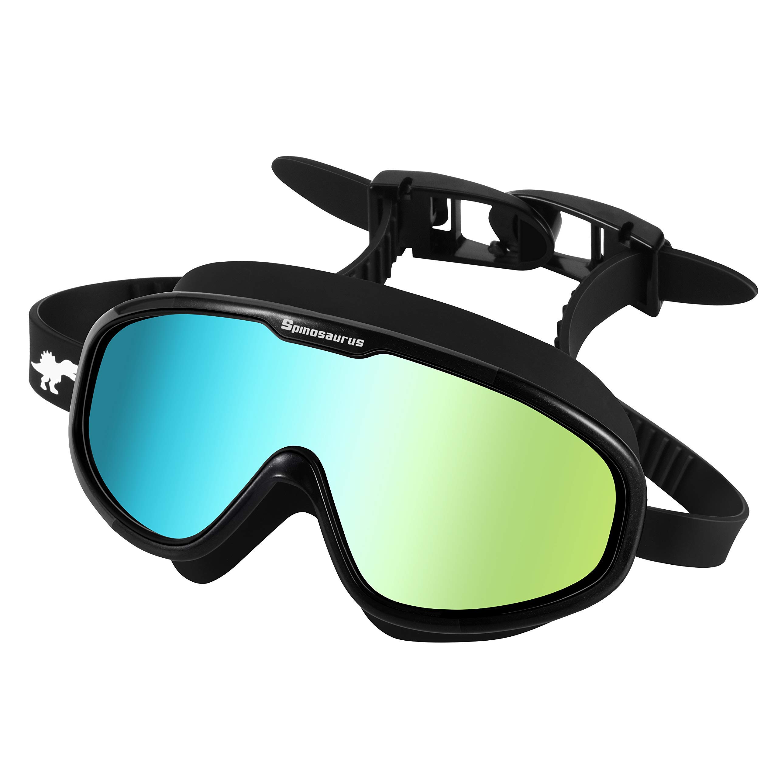 Spinosaurus Women's Swim Goggles, Anti-Fog, UV Protection, Adjustable Fit