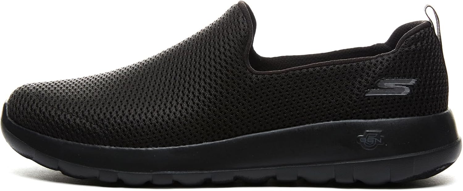 Skechers mens Go Max-athletic Air Mesh Slip on Walking Shoe, Black, 14 X-Wide US