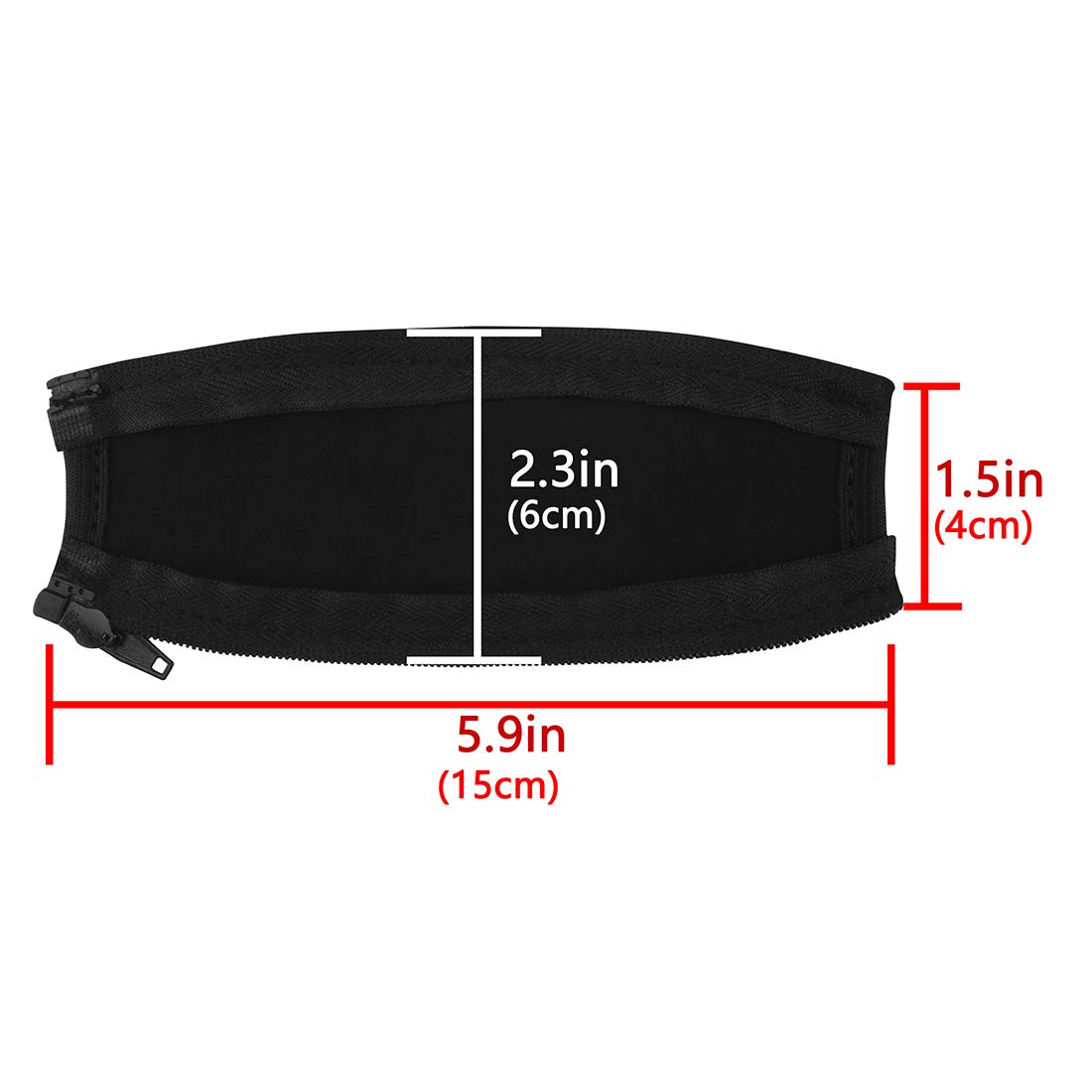Geekria QuickFit Earpad Compatible with Bose QC3, QuietComfort 3 Headphone Replacement Ear Pad + Headband Cover/Ear Cushion Repair Parts (Black)