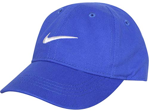 Nike Baby Boys Adjustable Solid Swoosh Cotton Baseball Cap (as1, Age, 12_Months, 24_Months, G_R(6A2319-U89)/W, 12-24 Months)