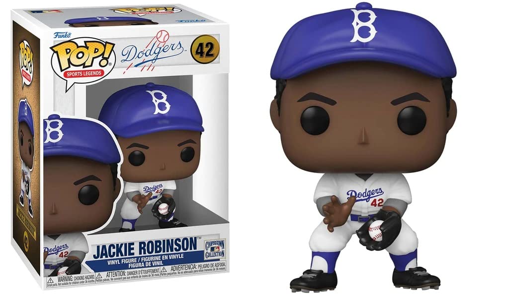 POP Baseball: Sports Legends - Jackie Robinson Funko Vinyl Figure (Bundled with Compatible Box Protector Case)