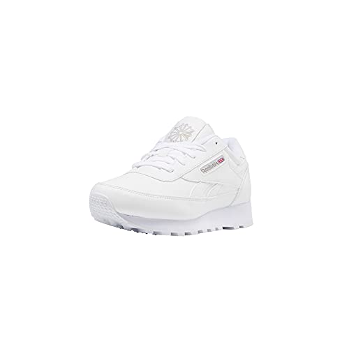 Reebok Womens Classic Renaissance Sneaker, White/Steel, 7.5 US
