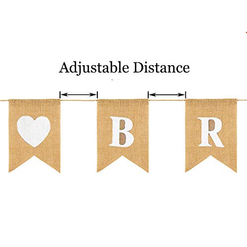 2pcs Bride to Be Banner, Gifts Banner, Rustic Burlap Garland for Bridal Shower, Bachelorette Party, Wedding Party Decorations
