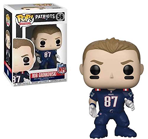 POP Football: Patriots - Rob Gronkowski (Color Rush) Funko Vinyl Figure (Bundled with Compatible Box Protector Case)
