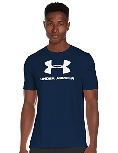 Under Armour Men's UA Sportstyle Logo Short Sleeve MD Navy
