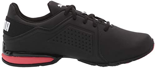 PUMA Mens Viz Runner Cross Trainer, Wide-PUMA Mens white-PUMA Mens black, 12
