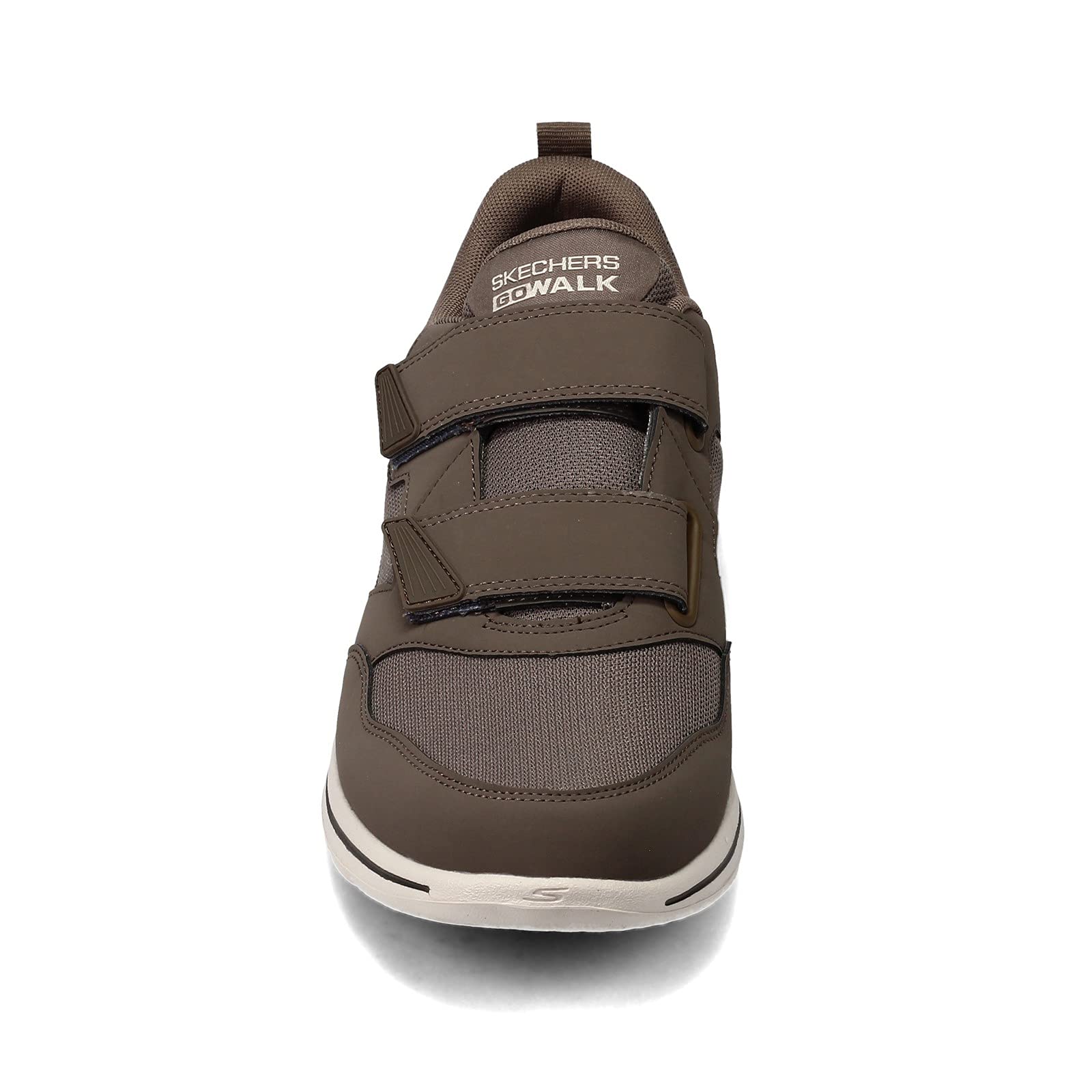 Skechers Men's Gowalk-Athletic Hook and Loop Walking Shoes | Two Strap Sneakers | Air-Cooled Foam, Khaki, 10 X-Wide