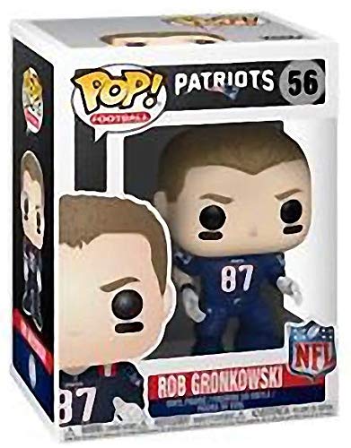 POP Football: Patriots - Rob Gronkowski (Color Rush) Funko Vinyl Figure (Bundled with Compatible Box Protector Case)