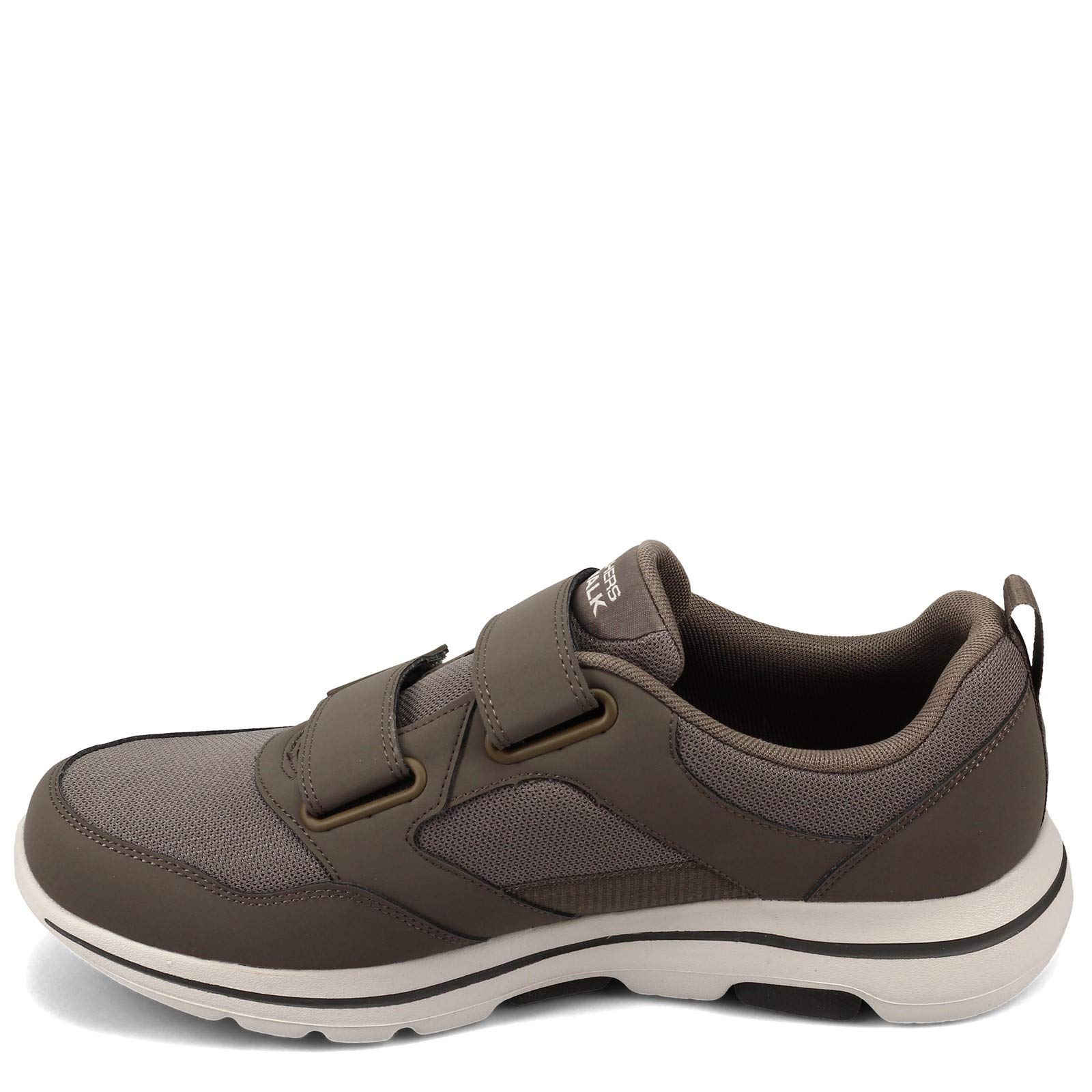 Skechers Men's Gowalk-Athletic Hook and Loop Walking Shoes | Two Strap Sneakers | Air-Cooled Foam, Khaki, 10 X-Wide