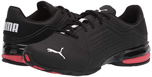 PUMA Mens Viz Runner Cross Trainer, Wide-PUMA Mens white-PUMA Mens black, 12