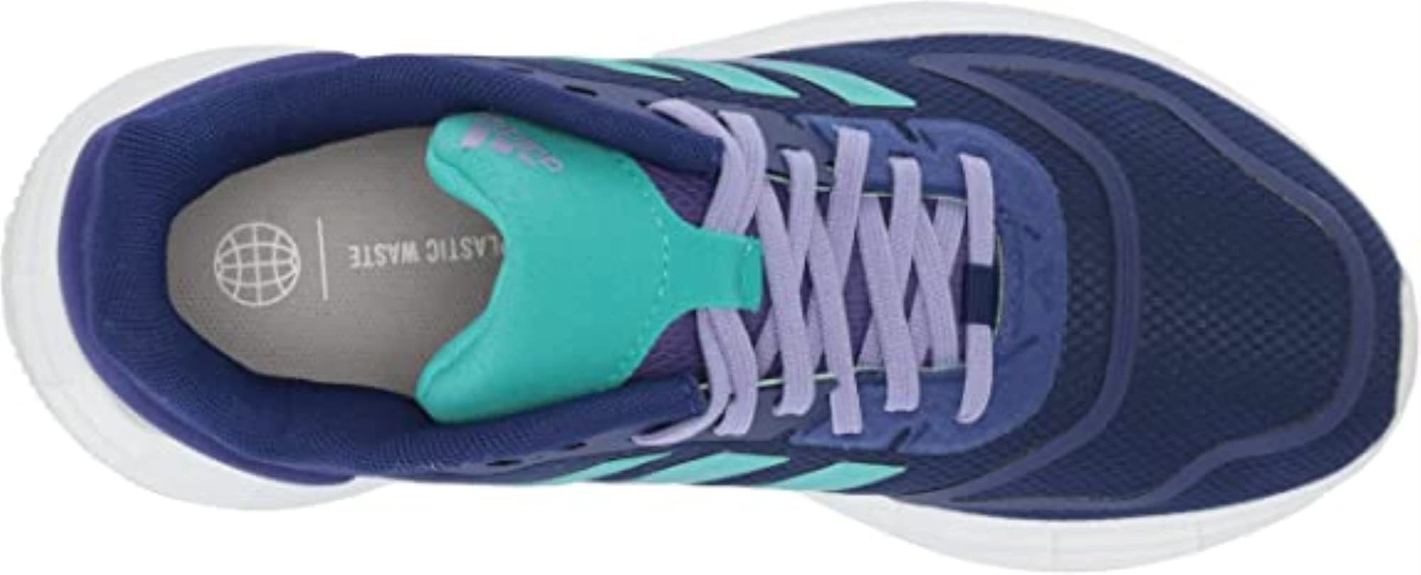 adidas Women's Duramo 10 Running Shoe, Legacy Indigo/Mint Rush/Light Purple, 9