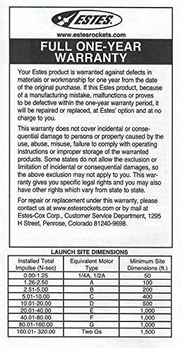 United Model B6-4 Engine Pack, Includes 3 Model Rocket Engines
