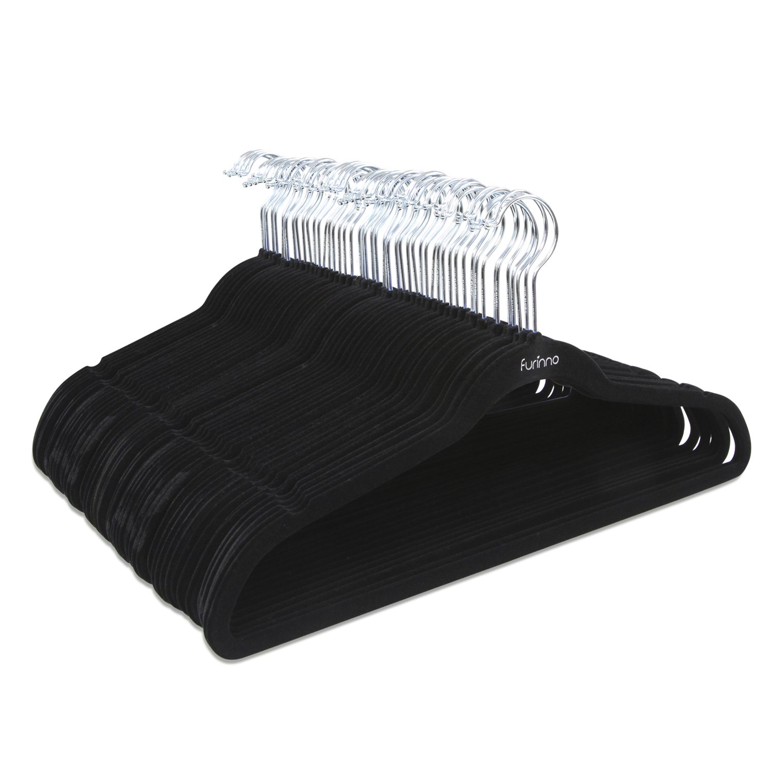 FURINNO Suit Hanger, Pack of 50, Black