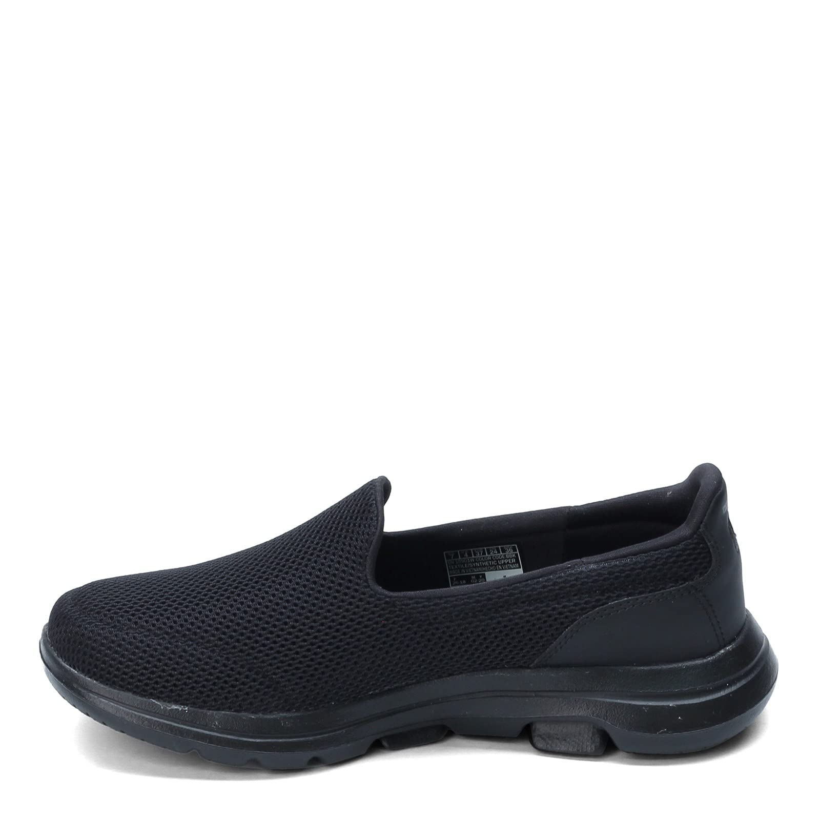 Skechers Women's Go Walk 5 Sneaker, Black, 8.5 Wide