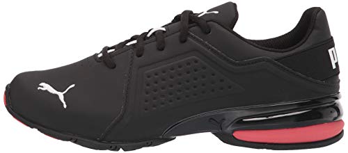 PUMA Mens Viz Runner Cross Trainer, Wide-PUMA Mens white-PUMA Mens black, 12