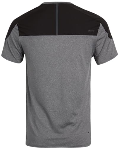 Spyder Men's Athletic T-Shirt - 2 Pack Dry Fit Short Sleeve Performance Sports Tee (S-XL), Size Large, Black/Grey