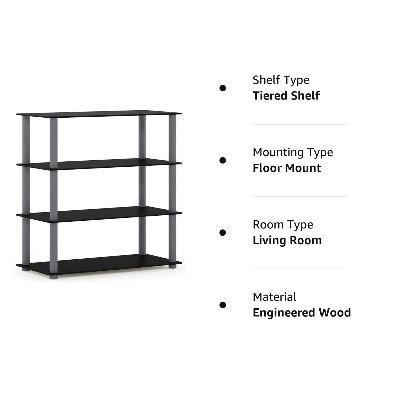 Furinno Turn-N-Tube Multipurpose Display Shelves and Racks Bundle (Set of 2)