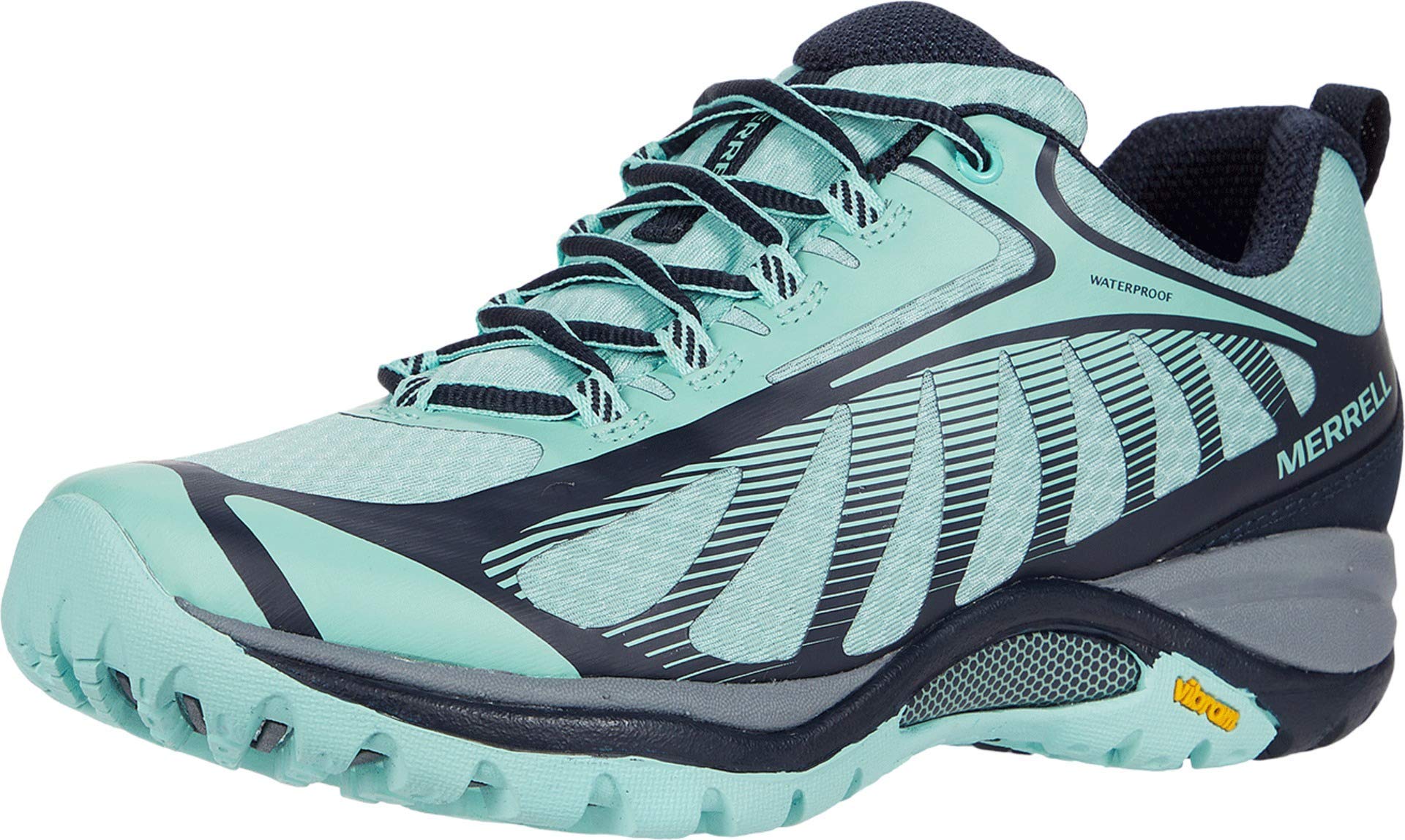 Merrell womens Siren Edge 3 Waterproof Hiking Shoe, Navy/Wave, 9 US