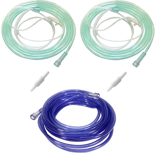 ResOne 5pc 25+7' Adult Soft Oxygen Tubing Replacement Kit, Purple w/Swivel Connectors