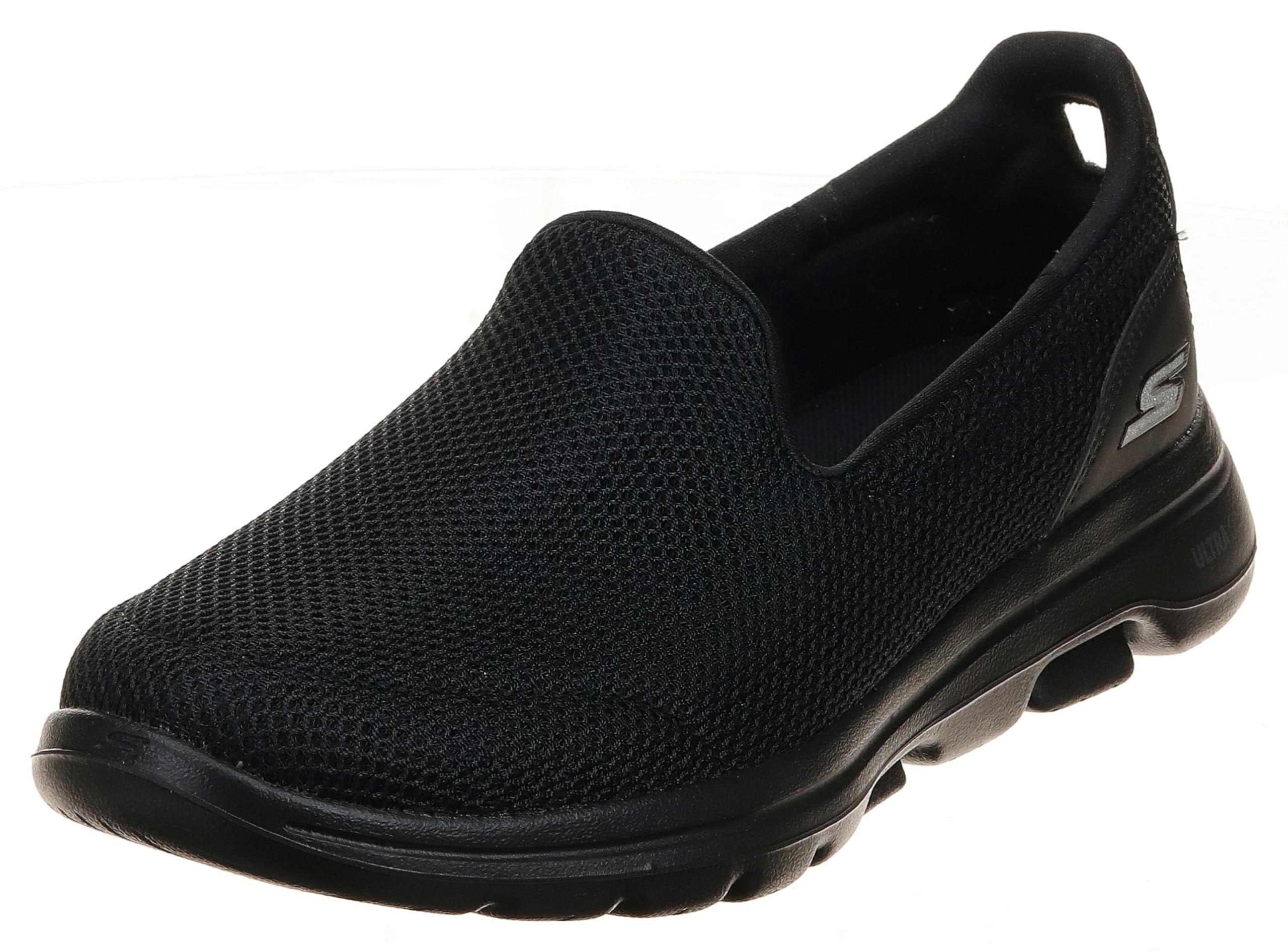 Skechers Women's Go Walk 5 Sneaker, Black, 8.5 Wide