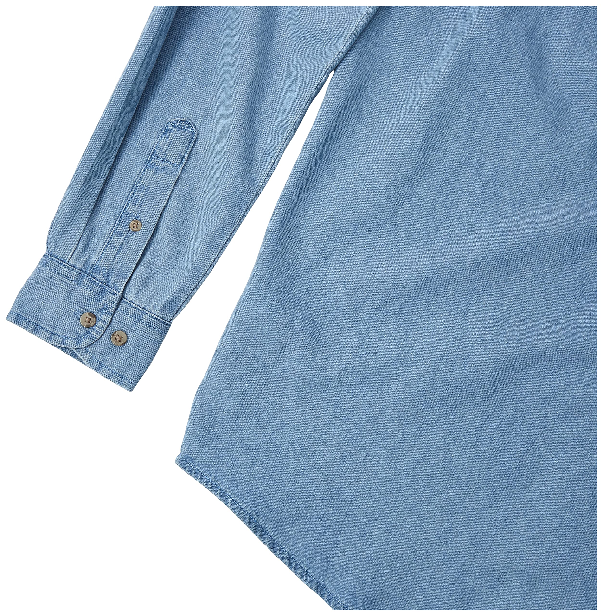 Wrangler Men’s Rugged Wear Basic One Pocket Denim Shirt