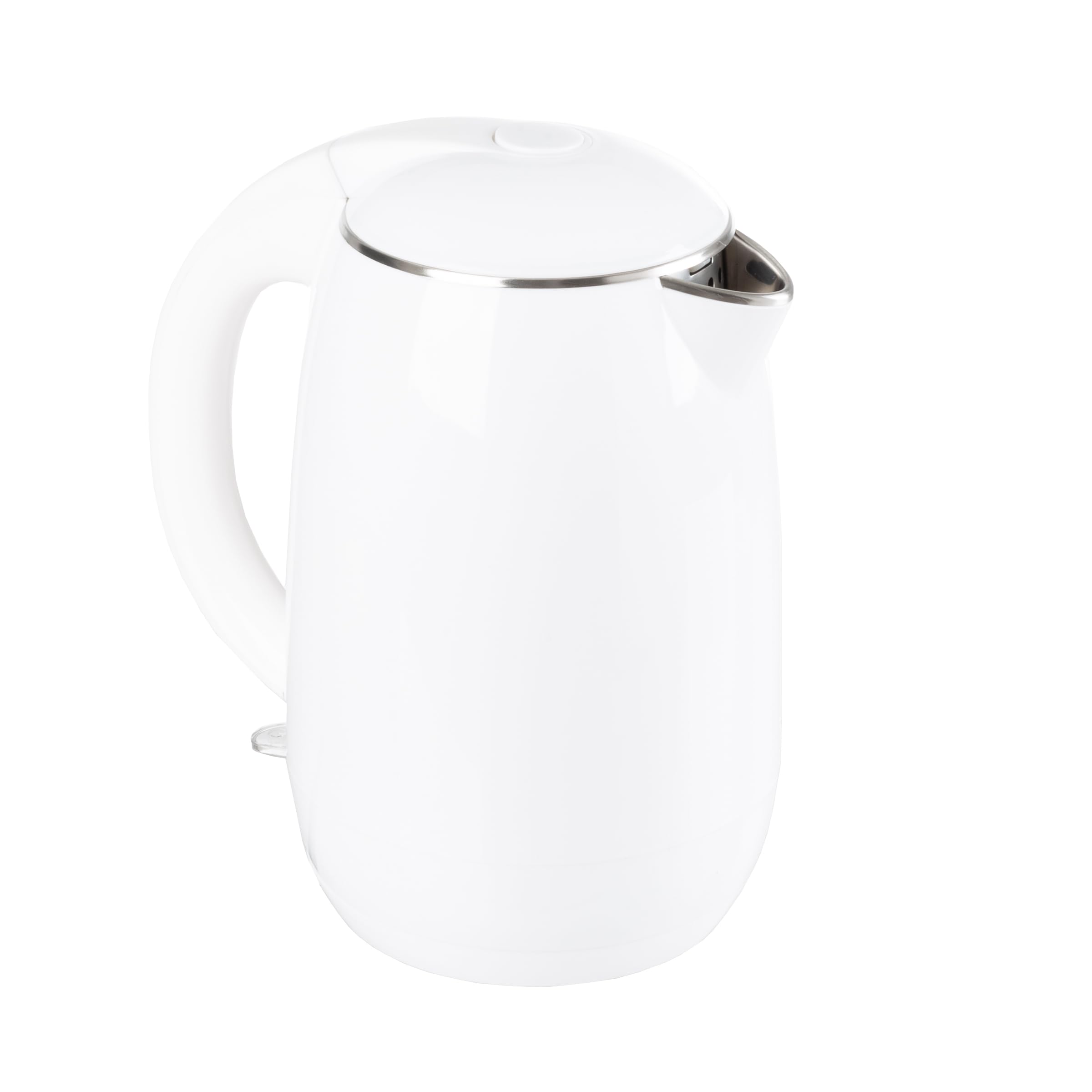 Electric Kettle - Auto-Off Rapid Boil Water Heater with Stainless-Steel Interior and Double Wall Construction by Classic Cuisine (White)
