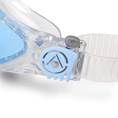 Aqua Sphere Kayenne Ladies with Blue Lens (Glitter/Powder Blue) Swim Goggles for Women