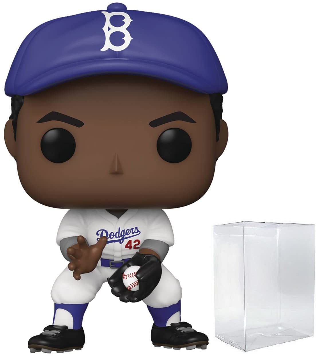 POP Baseball: Sports Legends - Jackie Robinson Funko Vinyl Figure (Bundled with Compatible Box Protector Case)