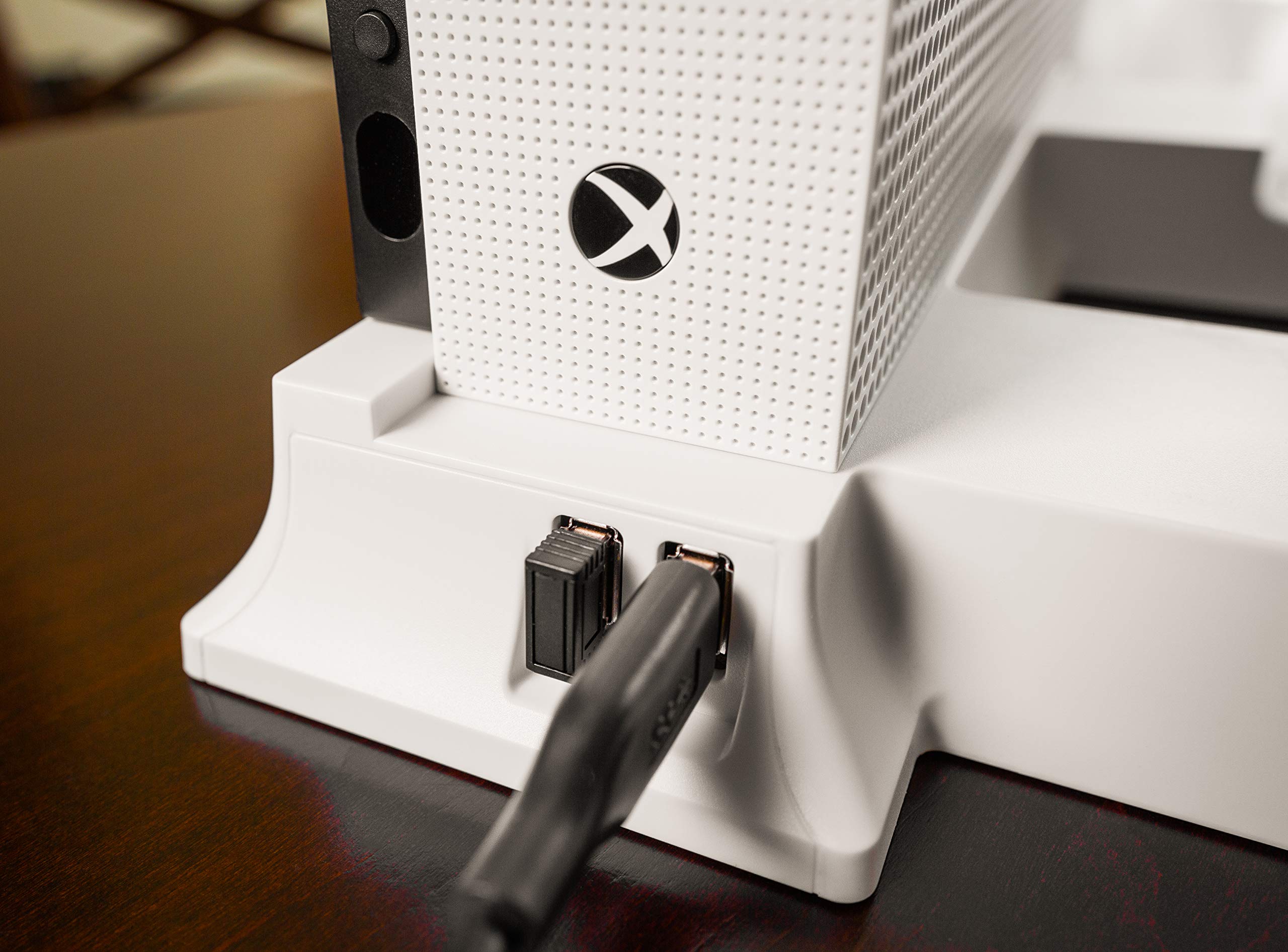 YoK Cool and Charge Vertical Cooling Stand for Xbox One Built In Cooling Fan With Dual Controller Charging Station - Compatible With Xbox One S