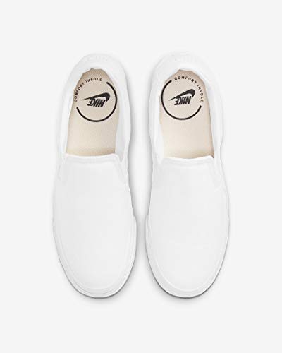 Nike Womens Court Legacy Canvas Slip On White Size 10