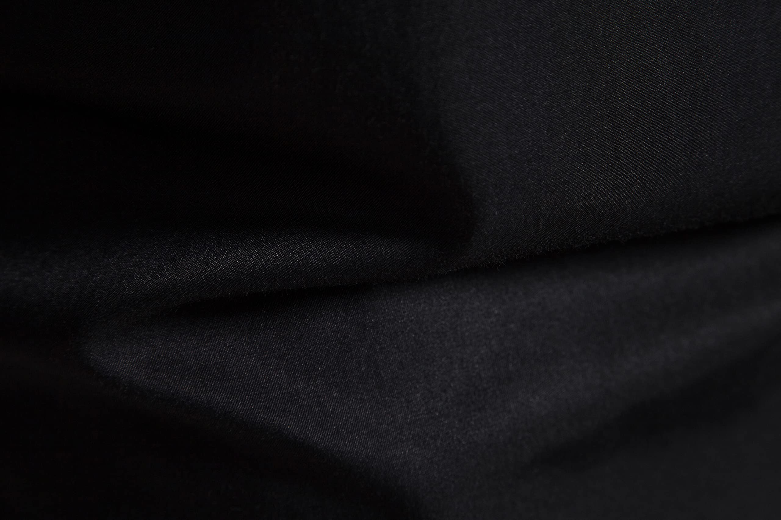 VANCOOG Men's Long Sleeve Plain Wedding Guest Button Down Wedding Tuxedo Dress Shirt-Black-2XL
