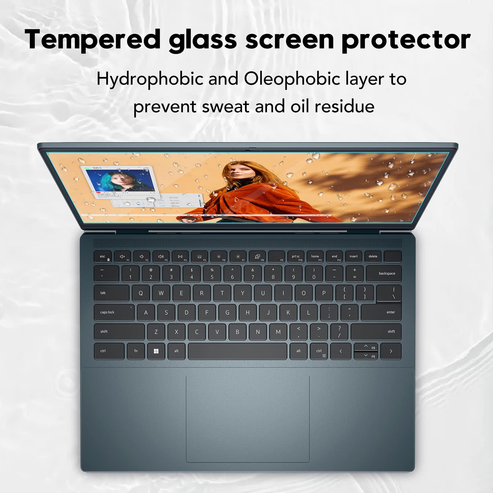 12.5 inch Laptop Screen Protector, Tempered Glass Protector for HP/Dell/Sony/Samsung/Lenovo/Acer/MSI/LG/Razer Blade Aspect Ratio 16:9 12.5" Laptop, 9H Hardness, Fingerprint Resistant, Bubble Free