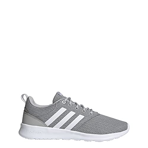 adidas Women's QT Racer 2.0 Running Shoe, Grey/White/Grey, 9