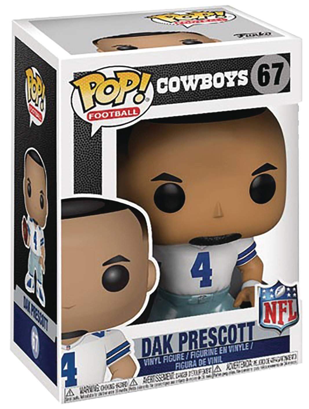Dak Prescott (Dallas Cowboys) NFL Funko Pop! Series 4 w/Ecotek Protective Case