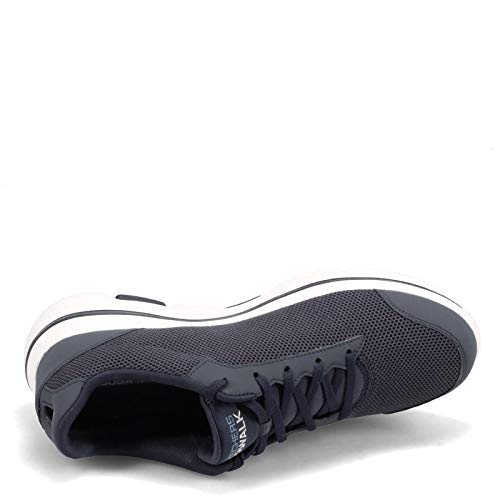 Skechers Men's Gowalk 5 Qualify-Athletic Mesh Lace Up Performance Walking Shoe Sneaker, Navy/Blue, 12