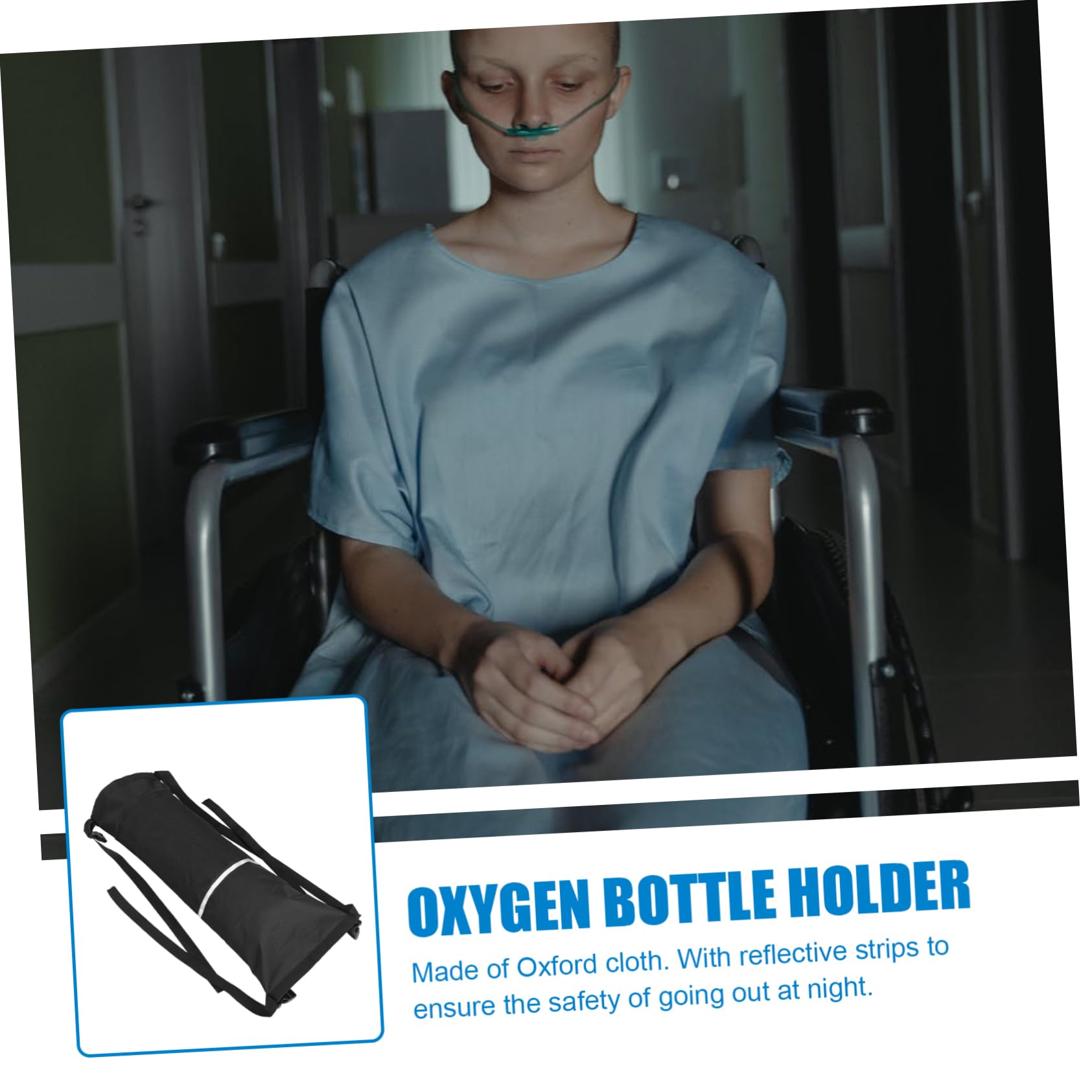GLEAVI Pack Wheelchair Oxygen Bottle Bag Hanging Storage Bag Oxygen Tank Shoulder Bag Roller Chair Oxygen Cylinders Pouch Oxygen Tank Holder Oxygen Tank Bag Portable Bracket Oxford Cloth