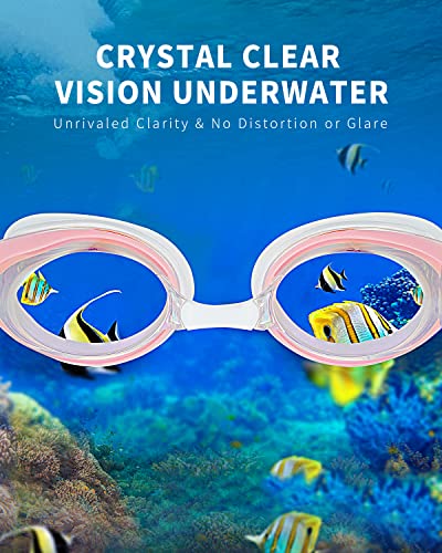 Aegend 2 Pack Swim Goggles, Swimming Goggles Flat Lenses Adult Men Women Youth