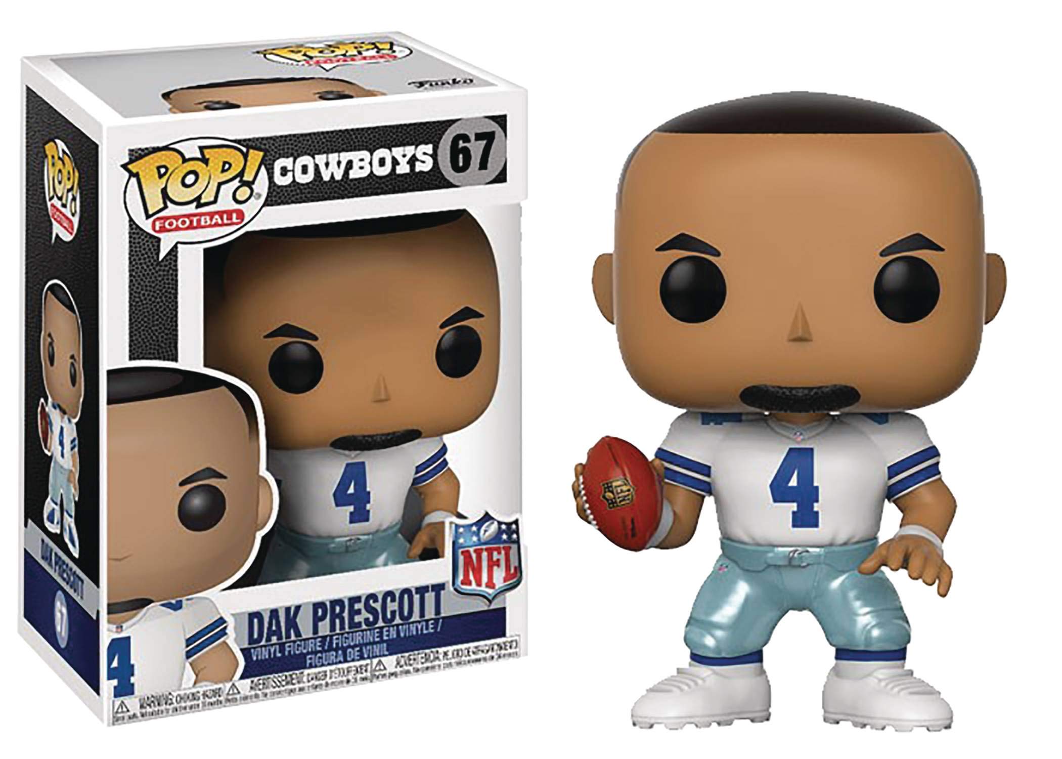 Dak Prescott (Dallas Cowboys) NFL Funko Pop! Series 4 w/Ecotek Protective Case