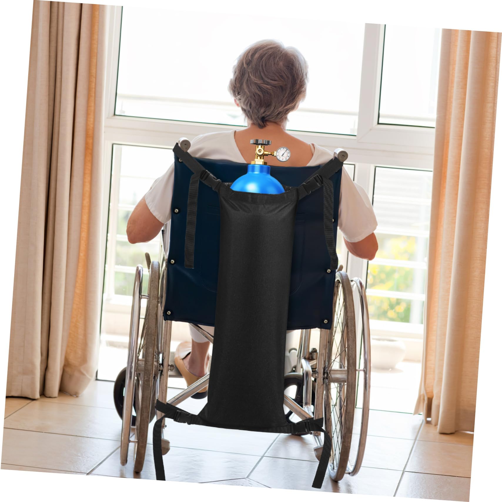 Operitacx Oxygen Cylinder Pannier Bag Storage Bag Buggy Bag Purse Storage Bag Respiratory Aids Oxygen Cylinder Holder Medical Oxygen Backpack Oxygen Storage Bag Fabric Travel Buckle Tank