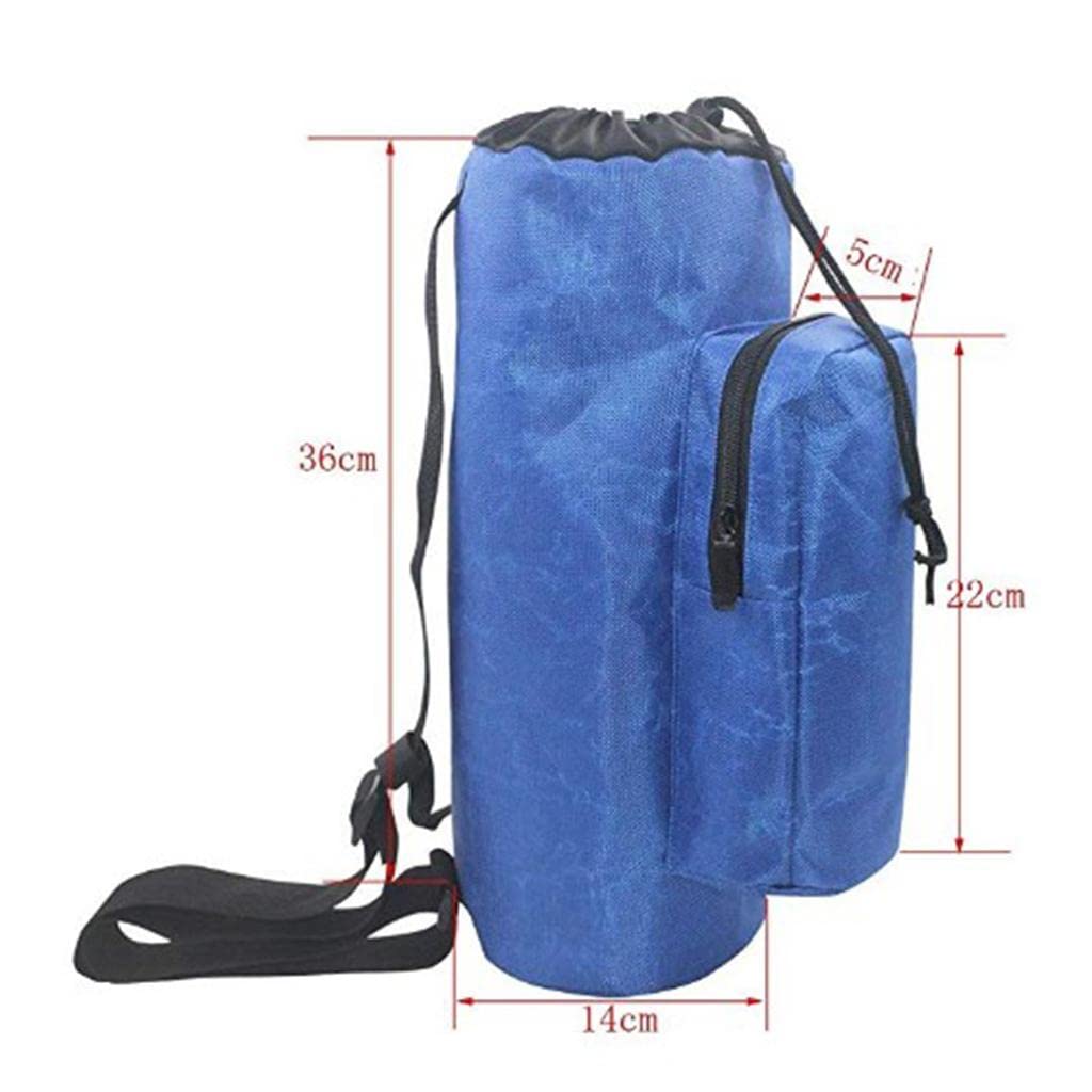 Fityle Waterproof Shockproof Oxygen Cylinder Tank Holder Backpack Sleeve Bag with Adjustable Shoulder Strap and Side Pockets for Oxygen Cylinders and D Tanks