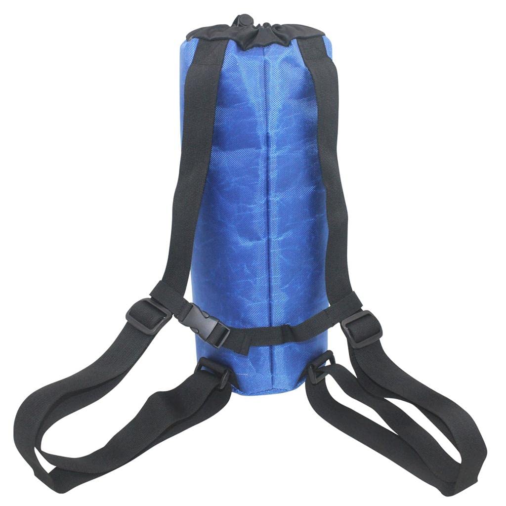 Fityle Waterproof Shockproof Oxygen Cylinder Tank Holder Backpack Sleeve Bag with Adjustable Shoulder Strap and Side Pockets for Oxygen Cylinders and D Tanks