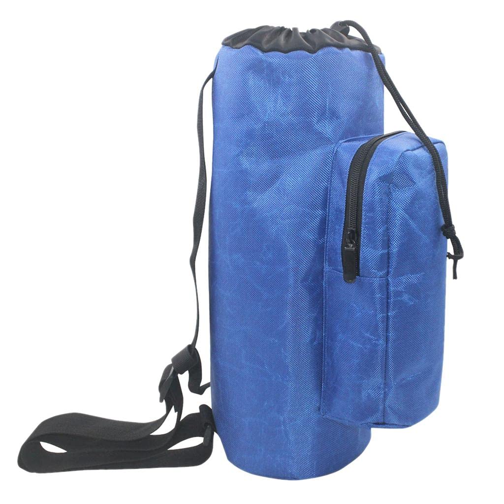Fityle Waterproof Shockproof Oxygen Cylinder Tank Holder Backpack Sleeve Bag with Adjustable Shoulder Strap and Side Pockets for Oxygen Cylinders and D Tanks