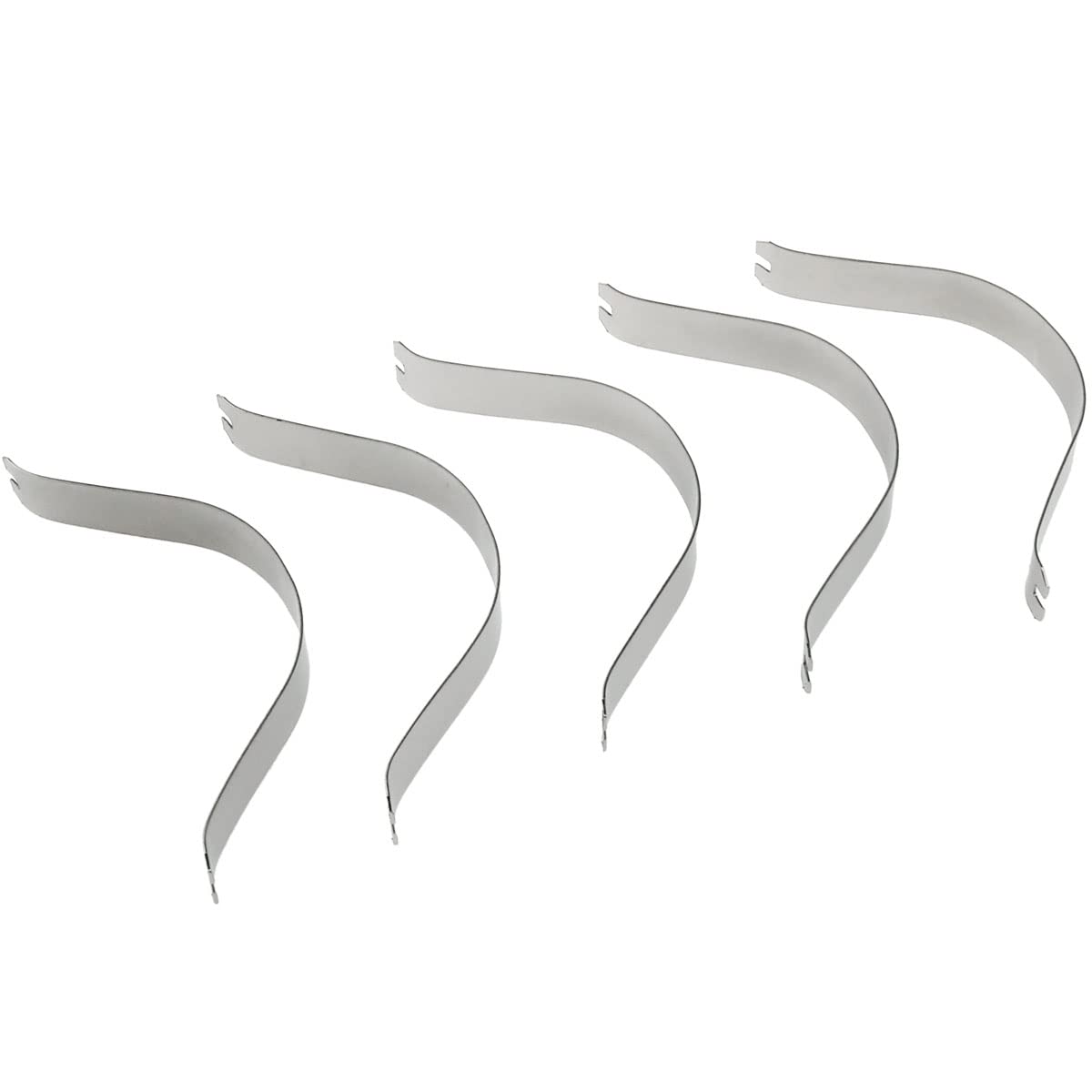 Haidong Stainless steel photo frame spring clip Photo frame spring retaining clip DIY photo frame tool picture frame spring clip is used for picture frame hanging -60PCS(85 * 9mm)