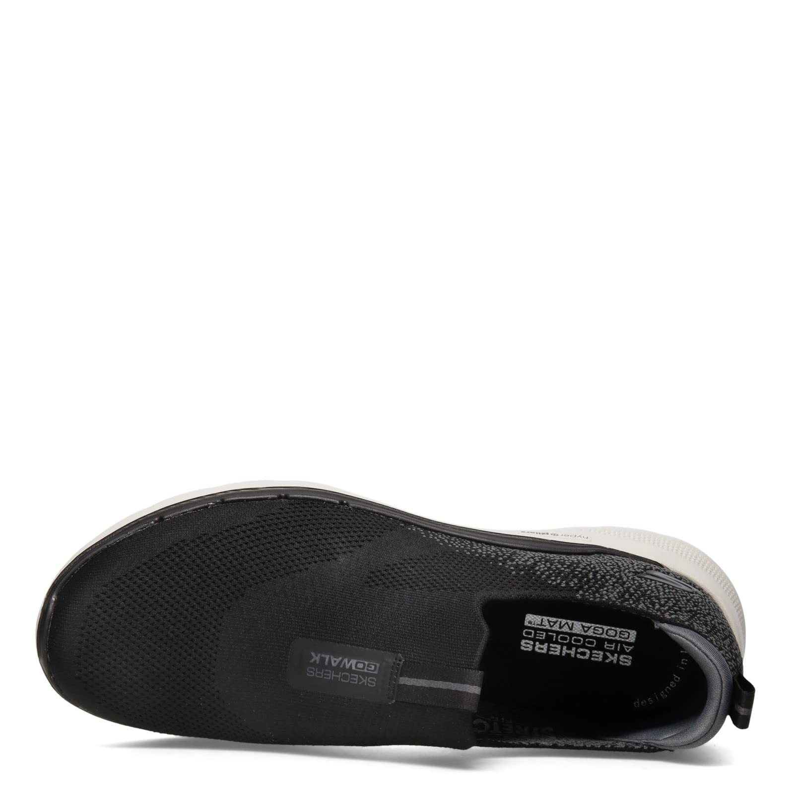 Skechers Men's Gowalk 6-Stretch Fit Slip-on Athletic Performance Walking Shoe, Black/Grey, 10