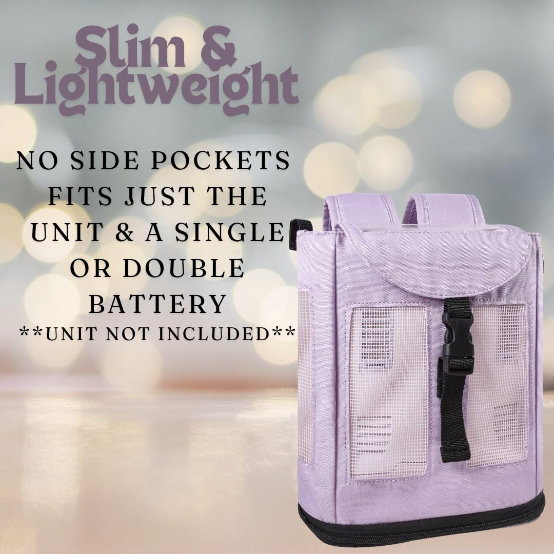 O2TOTES Ultra Lightweight Backpack For Inogen One G3 Unit (Patented Design) (Purple)