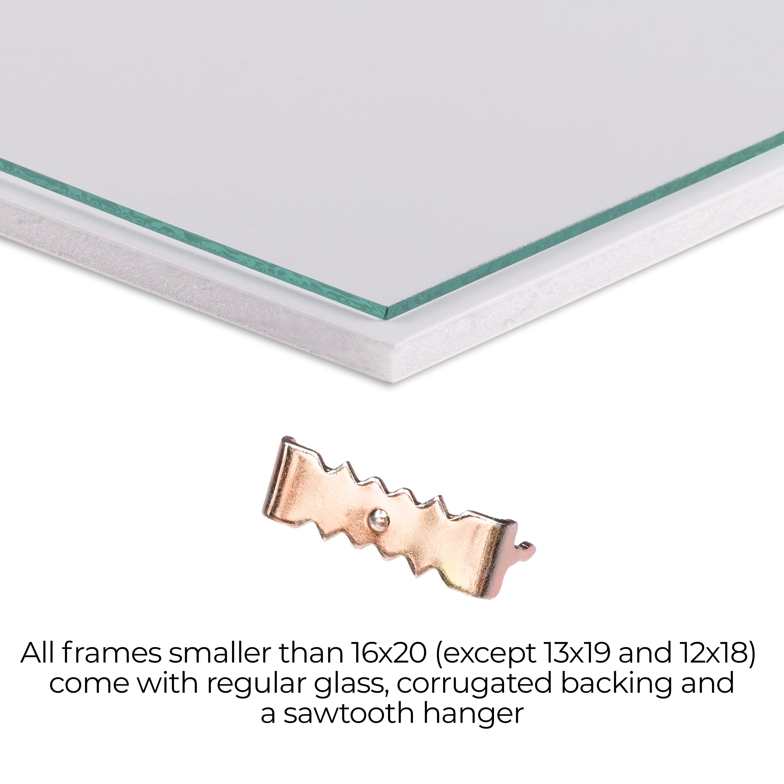 ArtToFrames 7x9 Inch Gold Picture Frame, This 2.00 Inch Custom MDF Poster Frame is Muted Prosecco Gold - Comes with Foam Backing 3/16 inch and Regular Glass (FBPLBW74-1622-7x9)