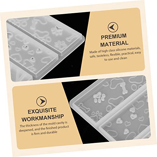VILLCASE Bookmark Mold Resin Epoxy Bookmark Chocolate Fondant Bookmark Casting Molds Rectangular Bookmark DIY Gift Tag Jewelry Tags DIY Craft Making Trays Crafts Student Crystal Silica Gel