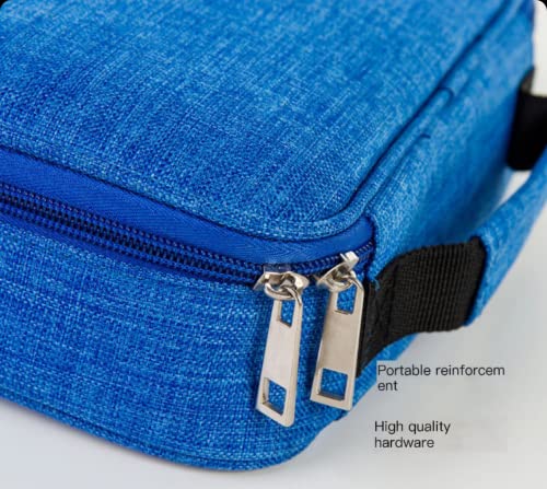 Catekro Pencil Case Canvas School Pencil Cases for Girls Boy Pencil Case 72 Holes Pen Box Multi Function Storage Bag Case Pouch School Supplies(Blue)